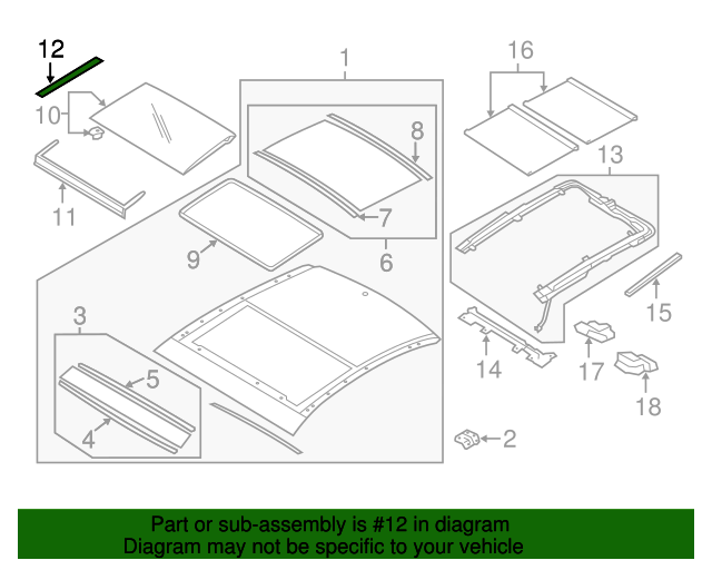 2012-2017 Hyundai Azera Side Molding 81676-3V000 | OEM Parts Online