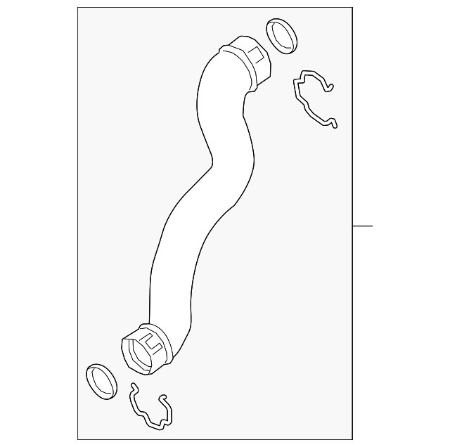 23392843 - Charge Air Cooler Outlet Air Hose 2019-2024 GM ...