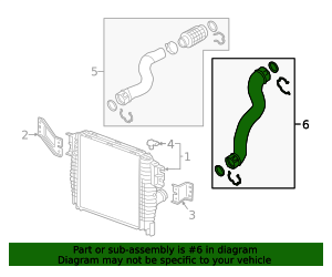 23392843 - Charge Air Cooler Outlet Air Hose 2019-2024 GM ...