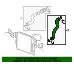 2019-2025 GM Charge Air Cooler Outlet Air Hose 23392843 GM ...