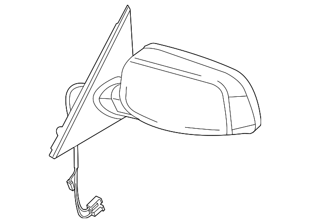 51167189574 - 2006-2009 BMW Mirror Assembly (51-16-7-189-574) | BMW of ...