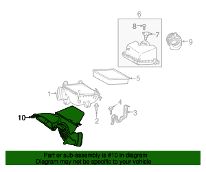 2014-2016 Toyota Highlander Air Inlet 17750-0P020 | Toyota Parts