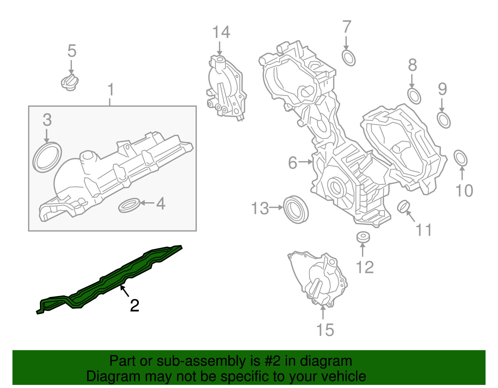 2016-2024 Nissan Valve Cover Gasket 13270-1LA0A | Temecula Nissan Parts