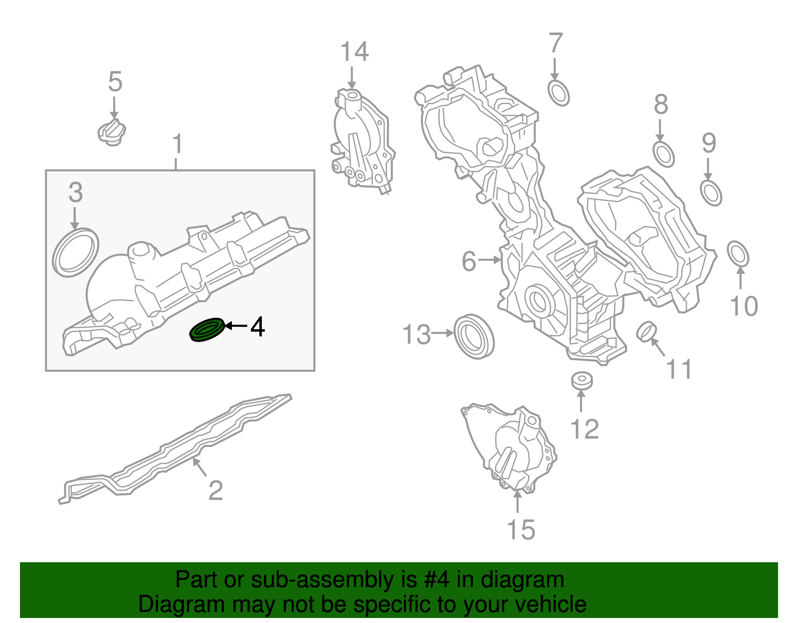 2016-2024 Nissan Valve Cover Inner Seal 13271-1LA0A | Ziegler Nissan of ...