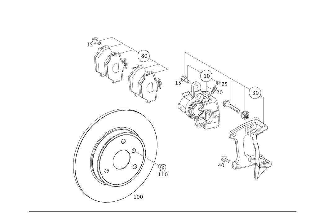 0004200505 - Disk Brake Pad Front 2011-2018 Smart Fortwo | Mercedes ...