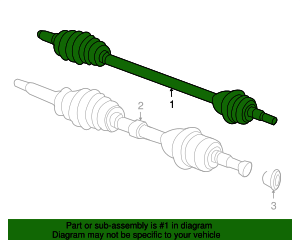 2007-2019 Mopar Axle Assembly 5273546AF | TascaParts.com