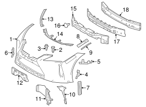 2018-2021 Lexus Trim Molding 52711-11010 | OEM Parts Online