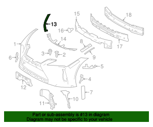 2018-2021 Lexus Protector 53119-11020 | OEM Parts Online
