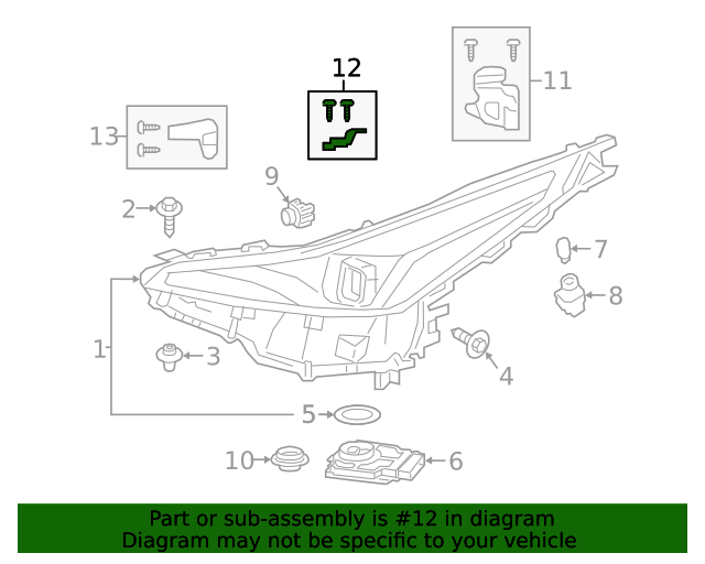 81193-47140 - Headlight Bracket 2016-2022 Toyota | Group 1 Auto Parts