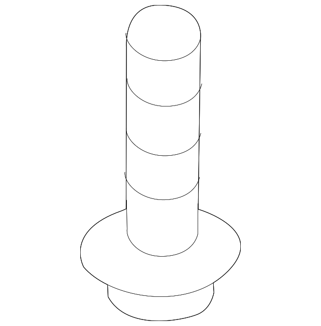 1992-2023 Hyundai Lower Trim Panel Screw 12493-04143 | OEM Parts Online