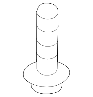 1992-2023 Hyundai Lower Trim Panel Screw 12493-04143 | OEM Parts Online