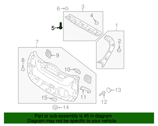 1992-2023 Hyundai Lower Trim Panel Screw 12493-04143 | OEM Parts Online