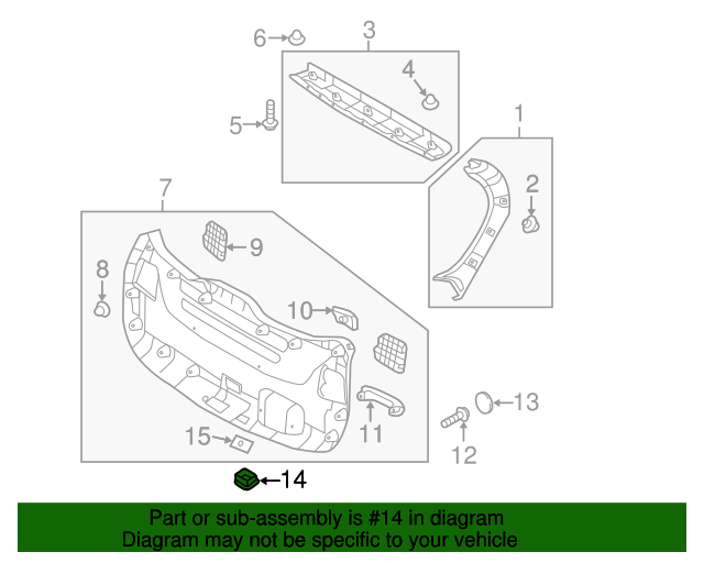 2013-2019 Hyundai Lift Gate Switch 96740-3J100-RYN | OEM Parts Online