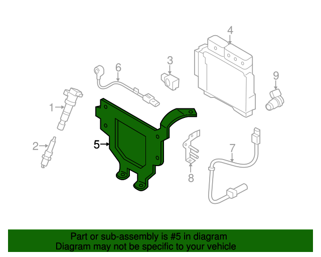 2014 Hyundai Elantra Coupe Engine Control Module Bracket 39114-2B610 ...