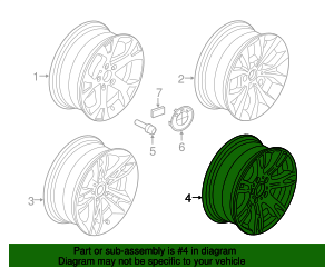 36117842635 - 2013-2015 BMW X1 Wheel, Alloy (36-11-7-842-635) | BMW of ...