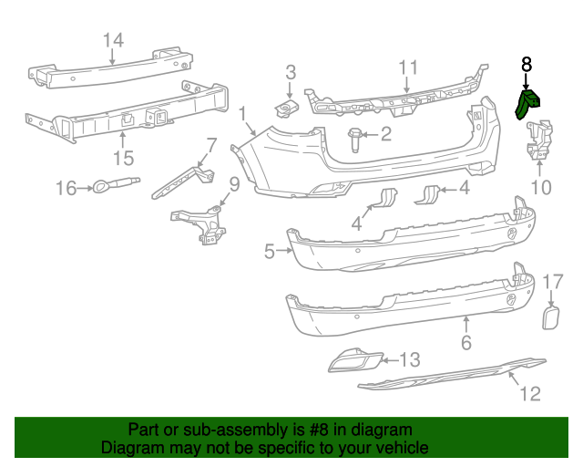 2017-2020 Jeep Compass Upper Bracket 68244463AB | TascaParts.com