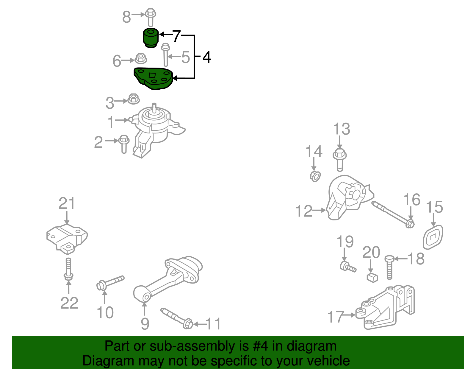 Hyundai - 21820-2W100 - Mount Bracket - 2013-2019 Hyundai | OEM Hyundai ...