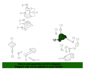 2013-2019 Hyundai Engine Mount 21830-2W400 | AutoNationParts.com