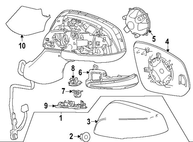 2024 Toyota Grand Highlander Puddle Lamp 81850-0E050 | Toyota Parts Center