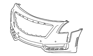 2017-2018 Cadillac CT6 Primed Front Bumper Upper Fascia 84227100 GM ...