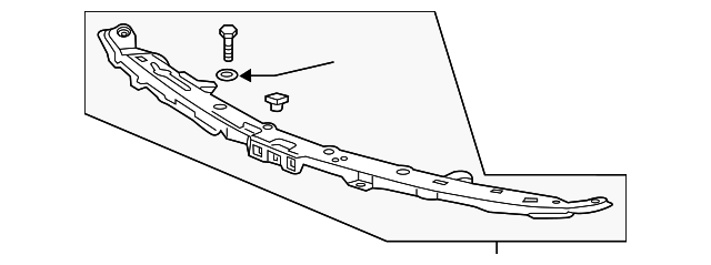 2016-2018 Cadillac CT6 Front Bumper Fascia Center Support 84003158 GM ...