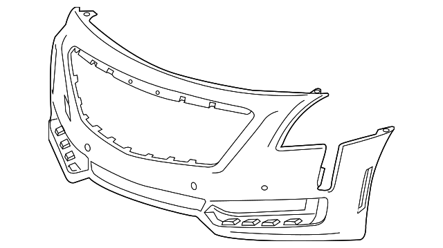 2016-2018 Cadillac CT6 Bumper Cover 84227255 | TascaParts.com