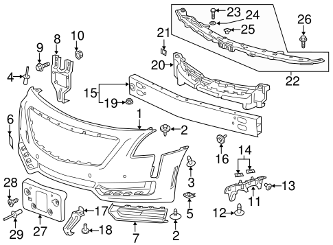 Bumper & Components - Front for 2016 Cadillac CT6 | GMPartsNow