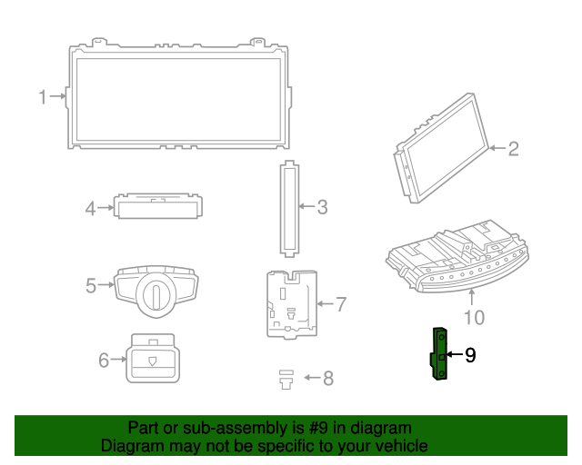 222-905-07-04 - Trunk Switch 2015-2021 Mercedes-Benz | Mercedes-Benz ...