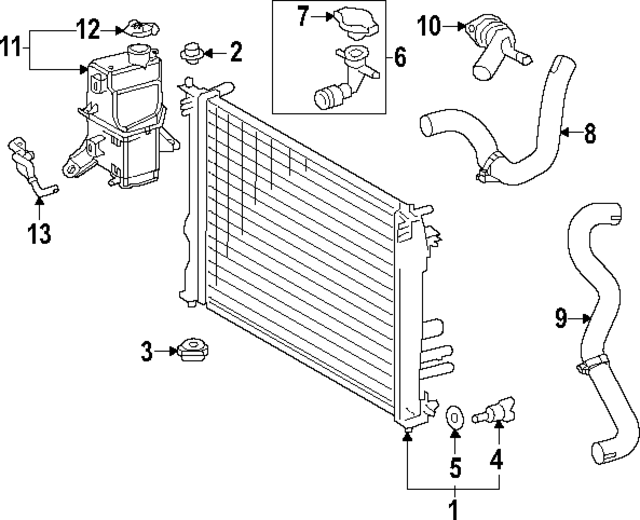 16571-25180 - Radiator Coolant Hose 2023-2024 Toyota Crown | Bam ...