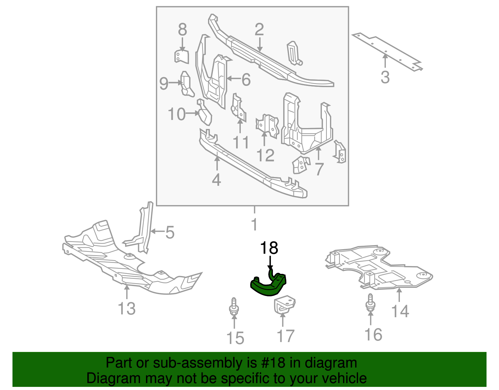 2005-2023 Toyota Tacoma Hook 51961-35080 | Toyota San Diego Parts