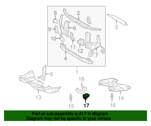 2005-2021 Toyota Tacoma Hook 51963-04020 | OEM Parts Online