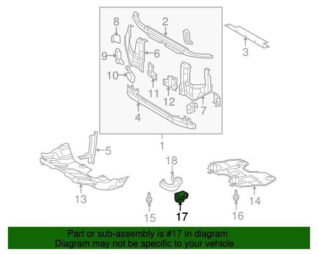 2005-2021 Toyota Tacoma Hook 51963-04020 | OEM Parts Online