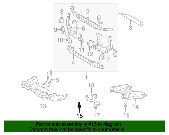 90080-11373 - Under Cover Bolt - 2005-2021 Toyota | OEM Genuine Parts