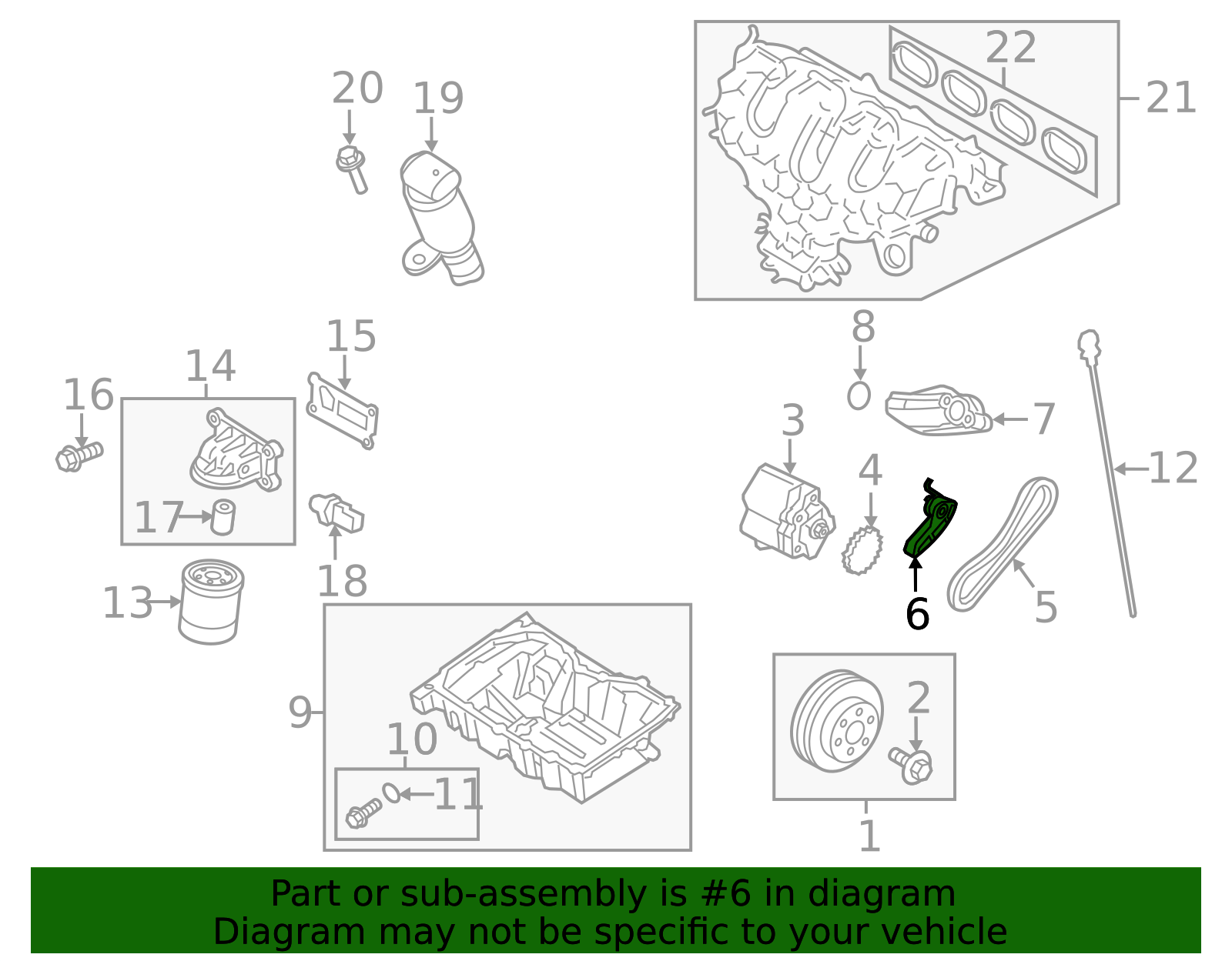 2013-2024 Ford Engine Timing Chain Tensioner GB5Z-6K254-A | Ford OEM ...