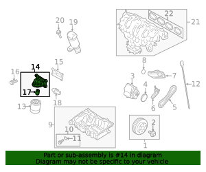 Genuine OEM Ford Part - Engine Oil Filter Adapter F2GZ-6881-A | Genuine ...