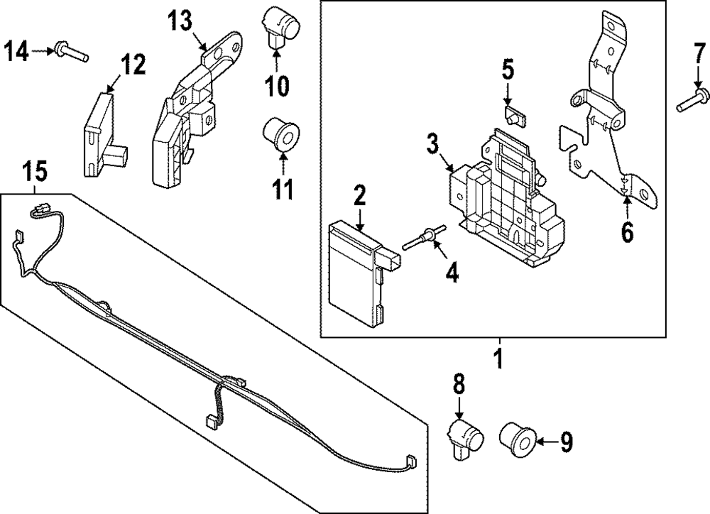 NL3Z-15C872-EAPTM - Auto Park Sensor Retainer 2024 Ford F-150 Lightning ...