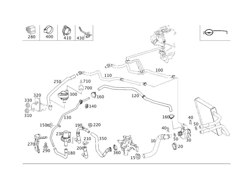 211-830-13-96 - Hose 2007-2011 Mercedes-Benz CLS550 | Mercedes-Benz USA ...