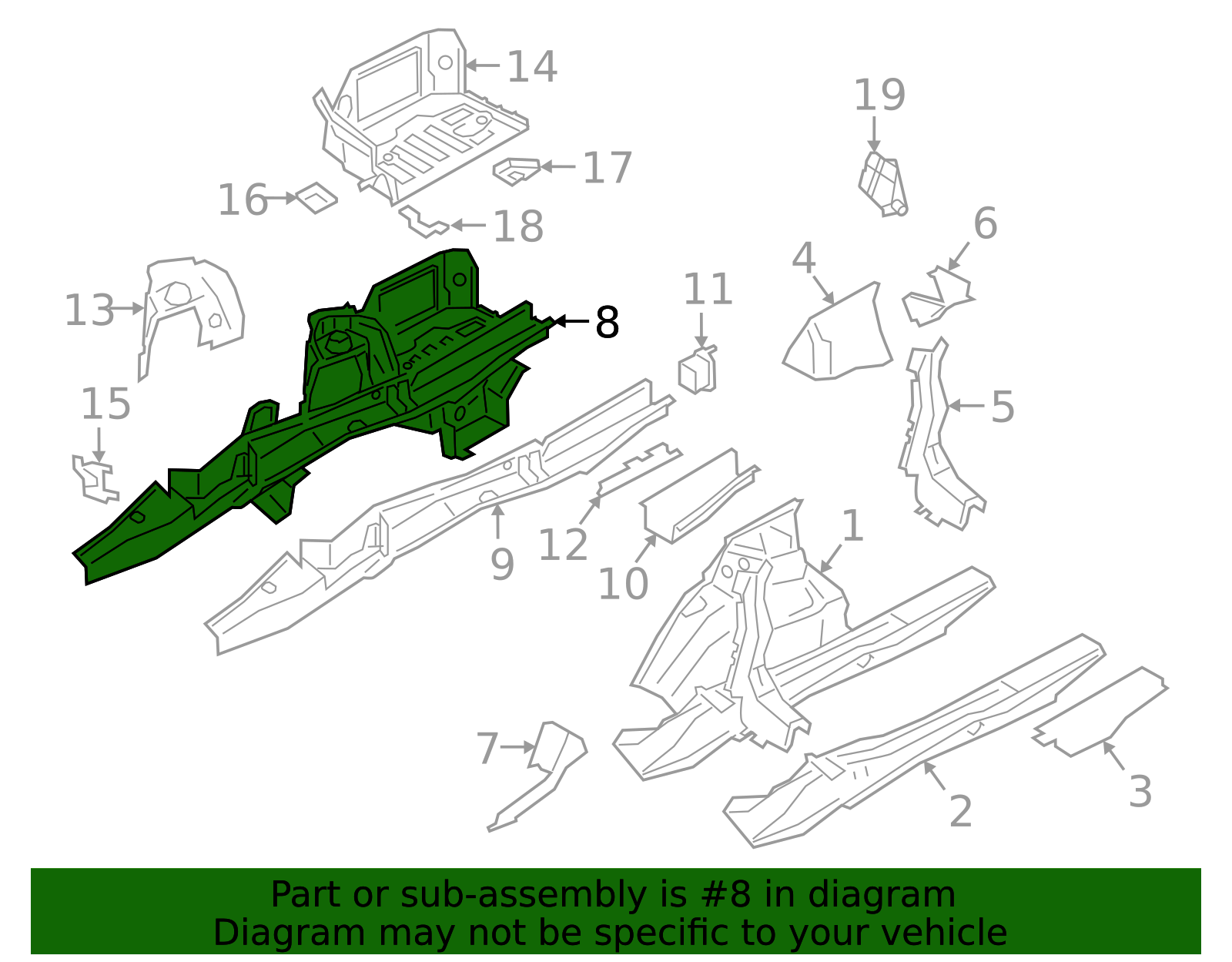 41009879539 - 2021-2024 BMW Rear Rail Assembly (41-00-9-879-539) | BMW ...