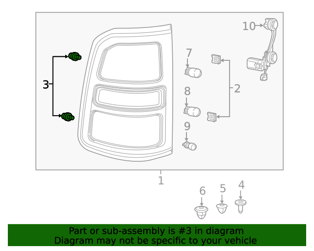 2019-2023 Ram 1500 Ball Stud 68396572AA | TascaParts.com