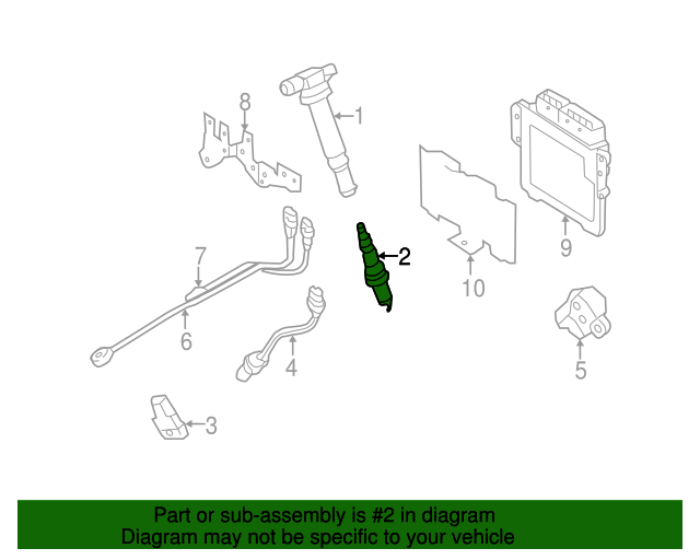 2009-2012 Hyundai Spark Plug 18850-11050 | OEM Parts Online