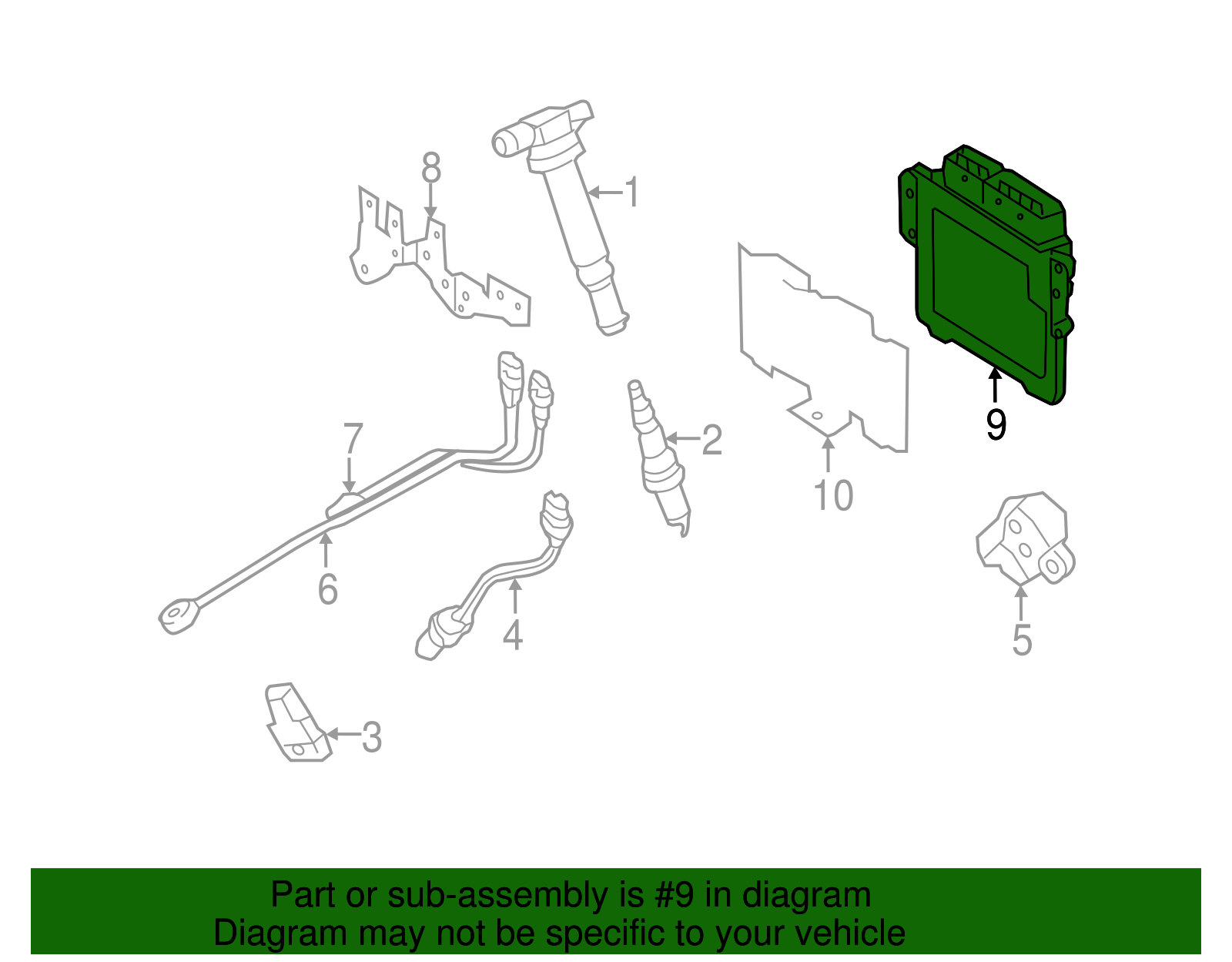 2012-2013 Hyundai Genesis Ecm 39110-3F811 | OEM Parts Online