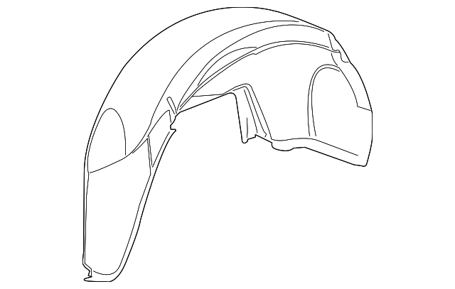 2013-2017 Chevrolet Traverse Passenger Side Rear Wheelhouse Liner ...