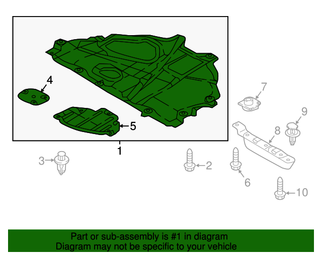 2013-2023 Mazda Under Cover TK48-56-110 | Original Mazda Parts
