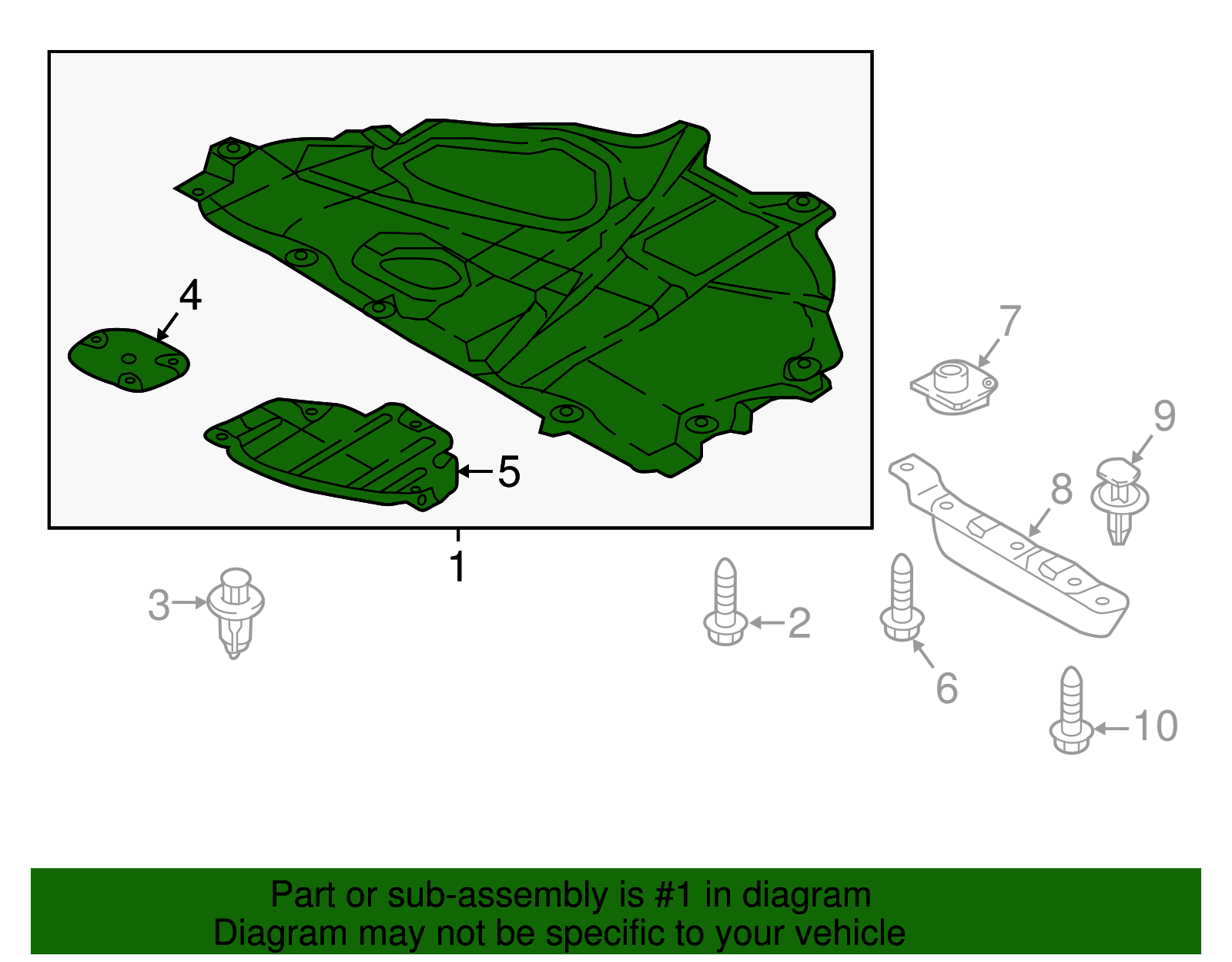 TK48-56-110 - OEM NEW 2013-2019 Mazda CX9 CX5 Radiator Support Splash ...