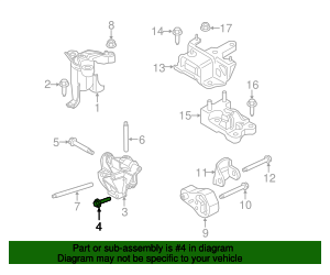 2011-2020 Ford Mount Plate Bolt -W500521-S437 | TascaParts.com