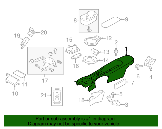 SU003-03188 - Console - 2013-2020 Toyota | OEM Genuine Toyota Parts