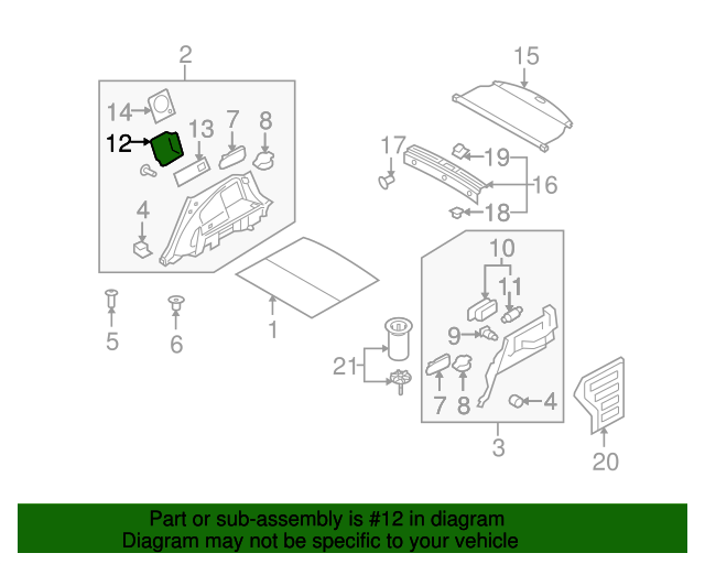 85742-2S000-9P - Compartment Box - 2010-2015 Hyundai Tucson | World OEM ...