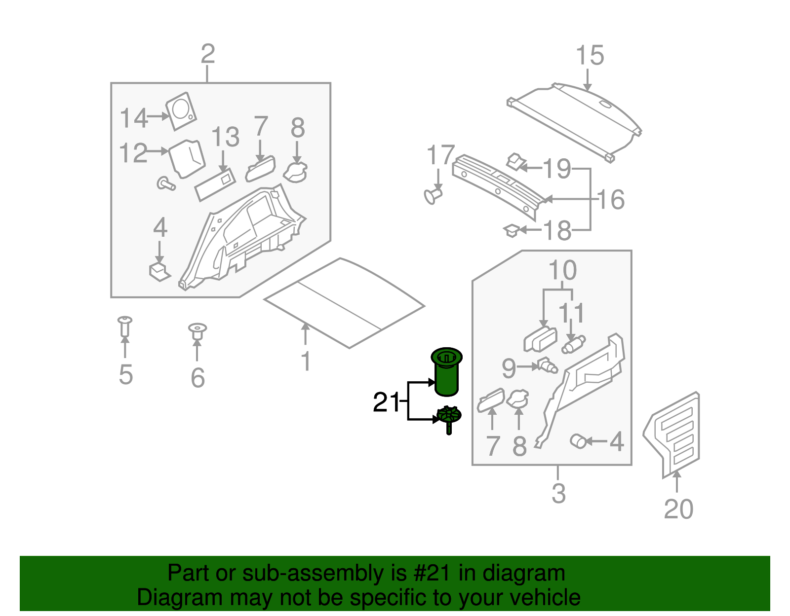 2010-2015 Hyundai Tucson Spare Clamp 62850-2S000 | Hyundai Wholesale Direct