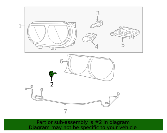 2011-2021 Mopar Headlamp Assembly Mount Bolt 6509758AA | TascaParts.com