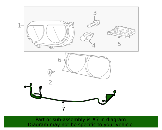 2015-2023 Dodge Challenger Wiring 68259674AB | TascaParts.com